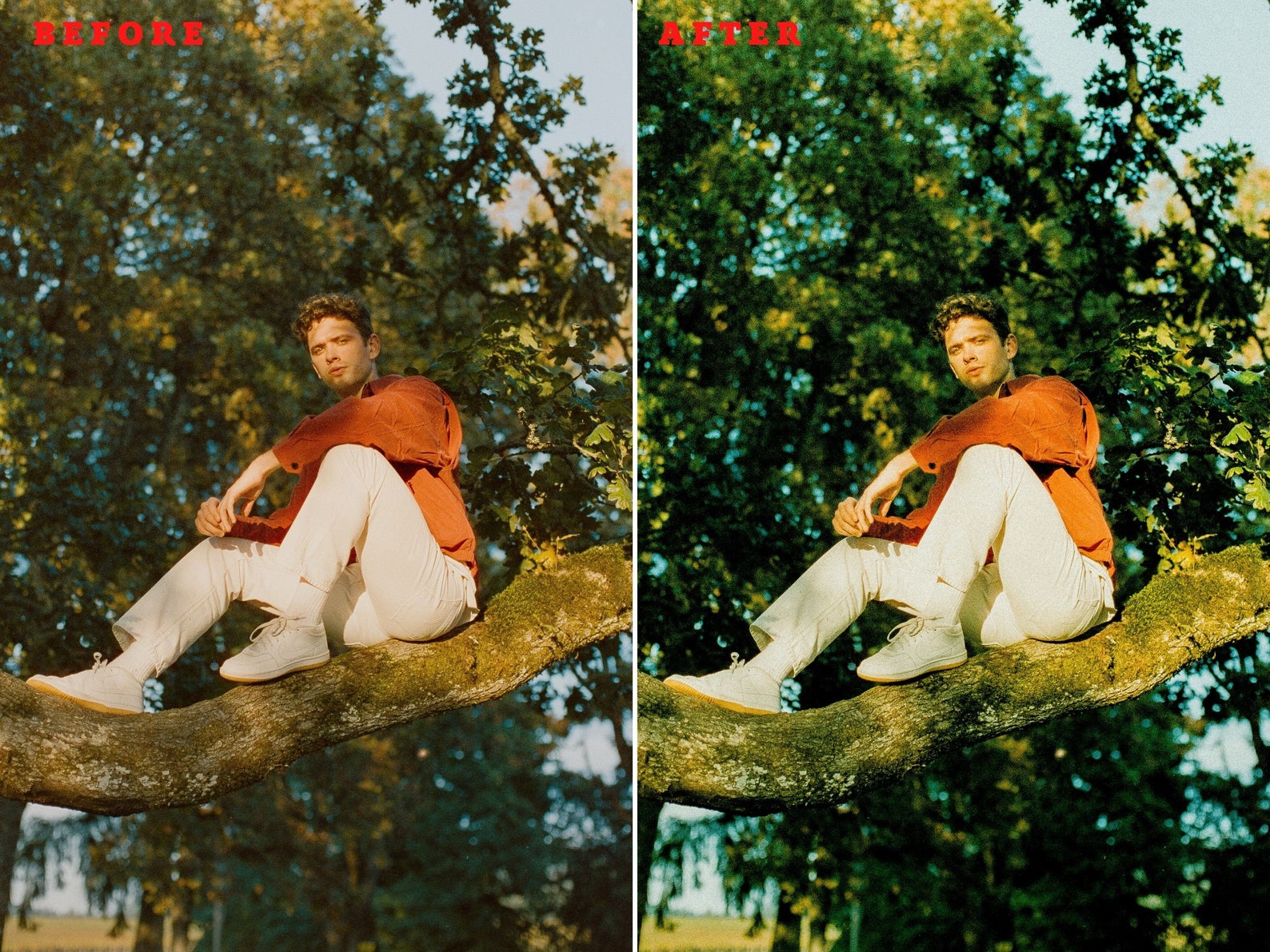 Best Film Presets for Lightroom Faded Film Filters Retro - Etsy