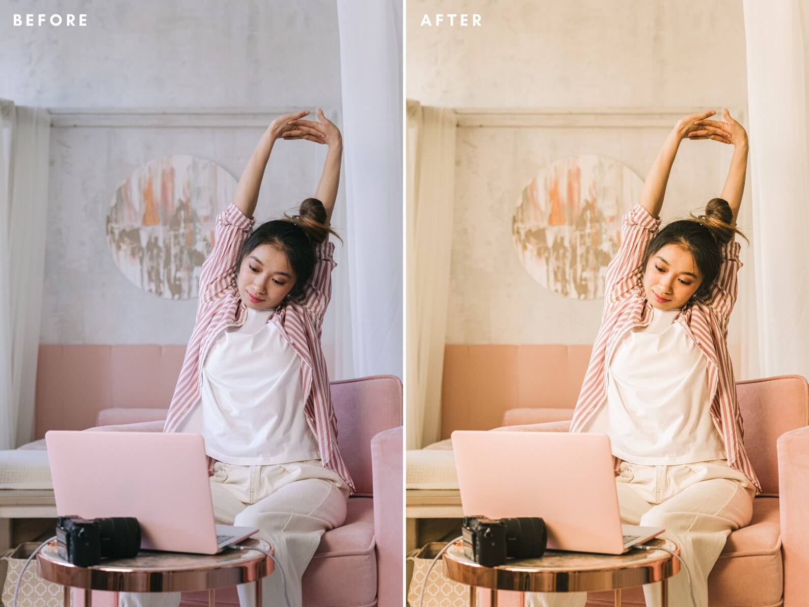 Warm Lightroom Presets for Lightroom, Golden Filters for Android and ...