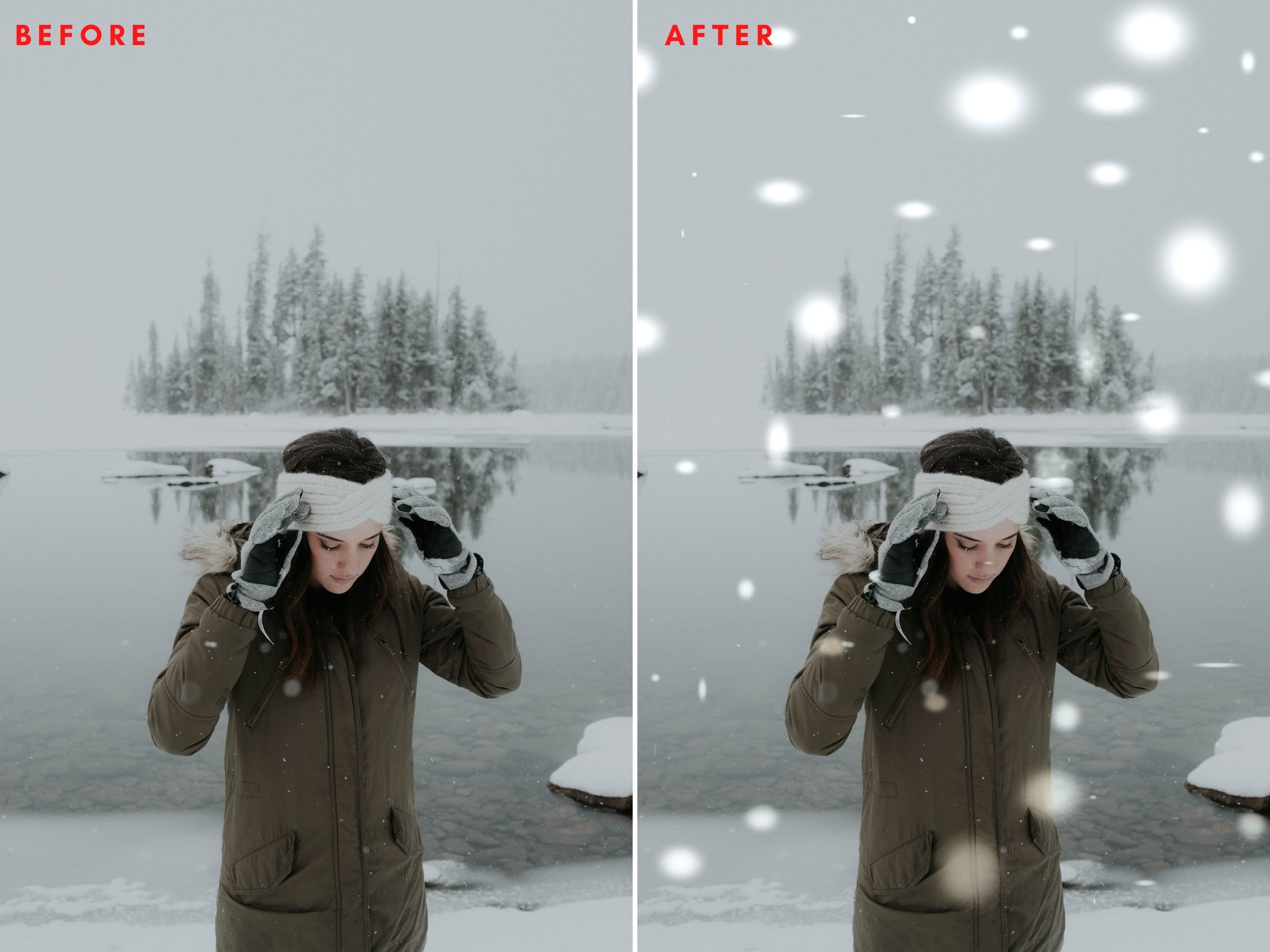 Winter Snow Christmas Presets Overlay for Mobile Lightroom - Etsy