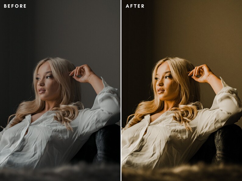 Warm Lightroom Presets for Lightroom Golden Filters for - Etsy