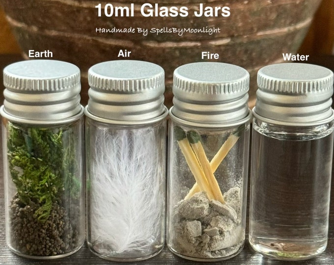 Four Elements Jars 4 Elements Altar Jars Work With the Elements Calling ...