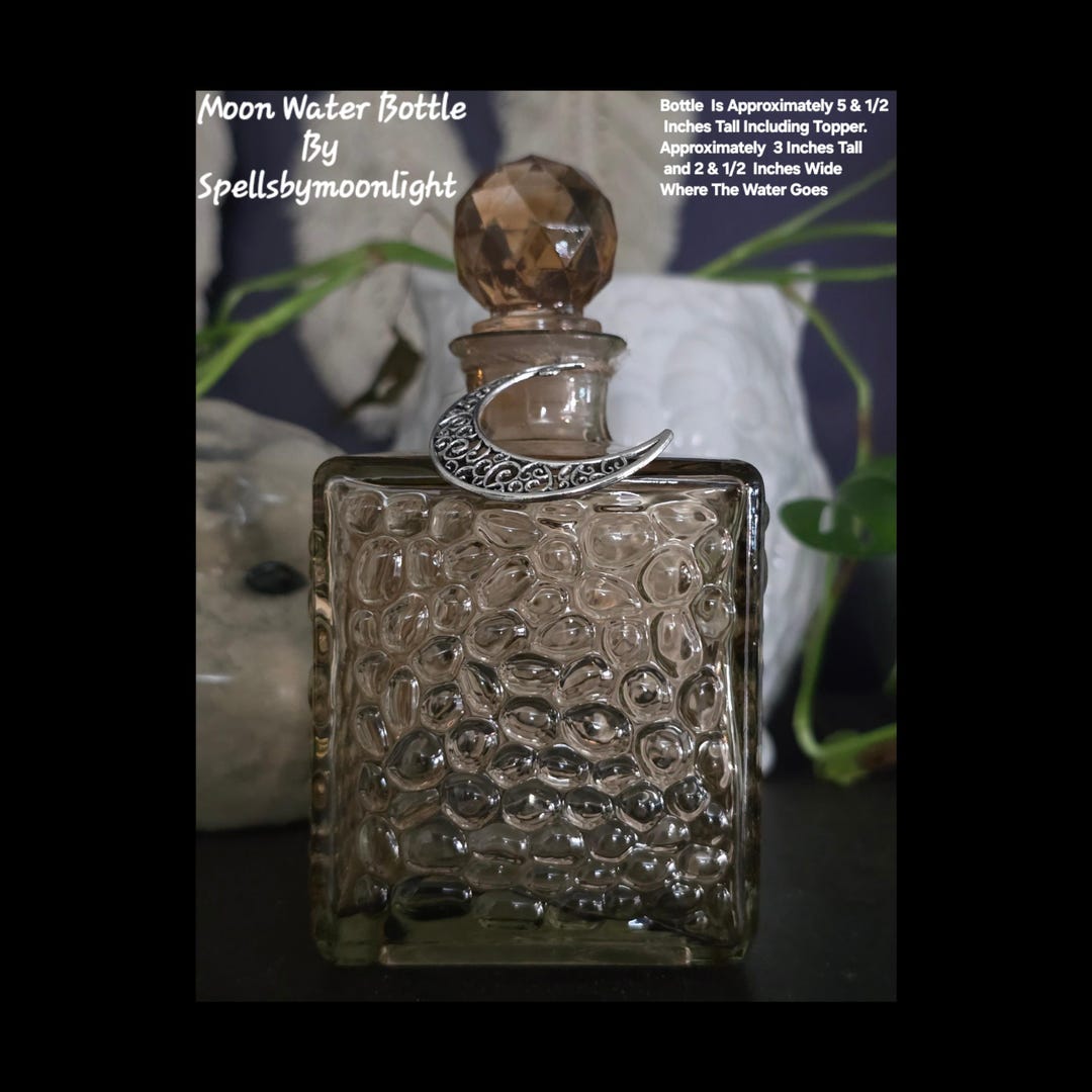 Moon Water Bottle Moon Water Jar Moon Ritual Witchy Gift - Etsy