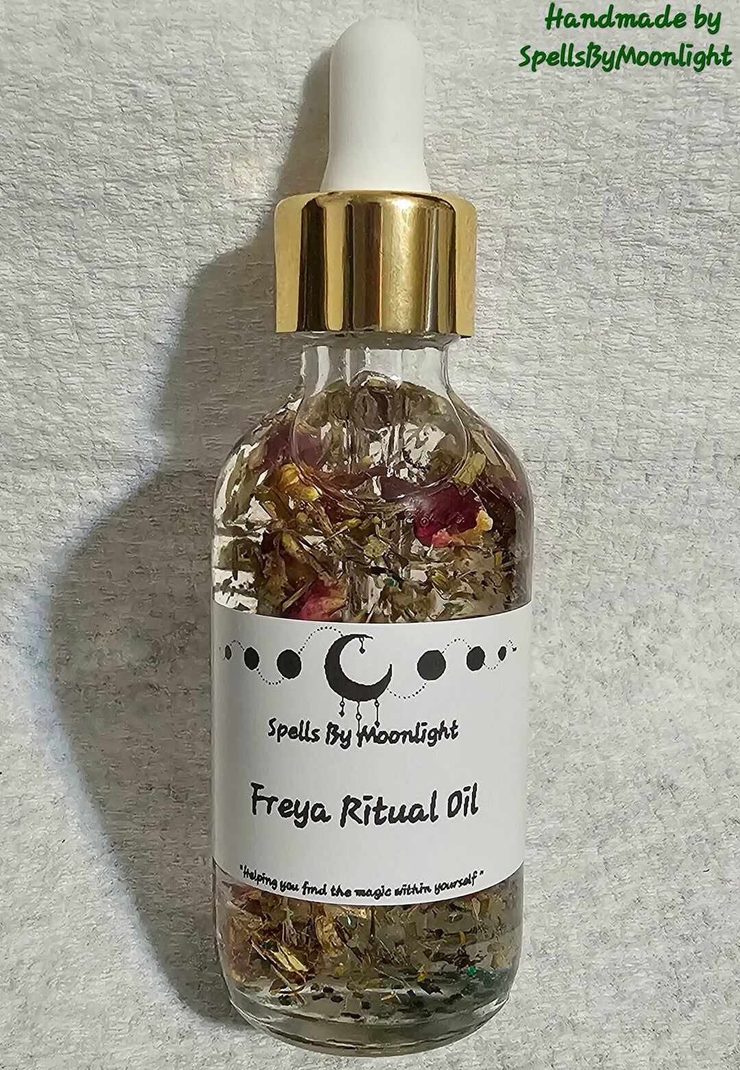 Freya Ritual Oil Herb and Crystal Infused for Spells and Rituals ...