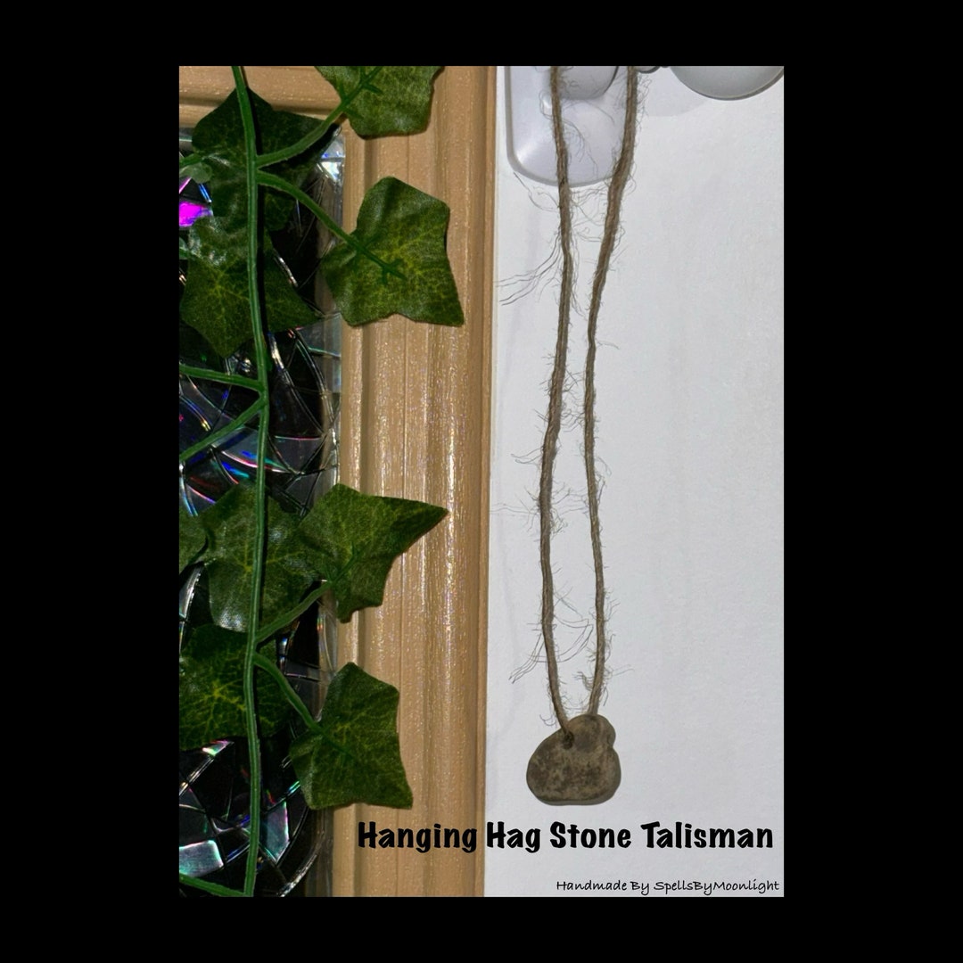 Hag Stone Talisman Hanging Talisman Good Luck Charm Protection Pendant ...