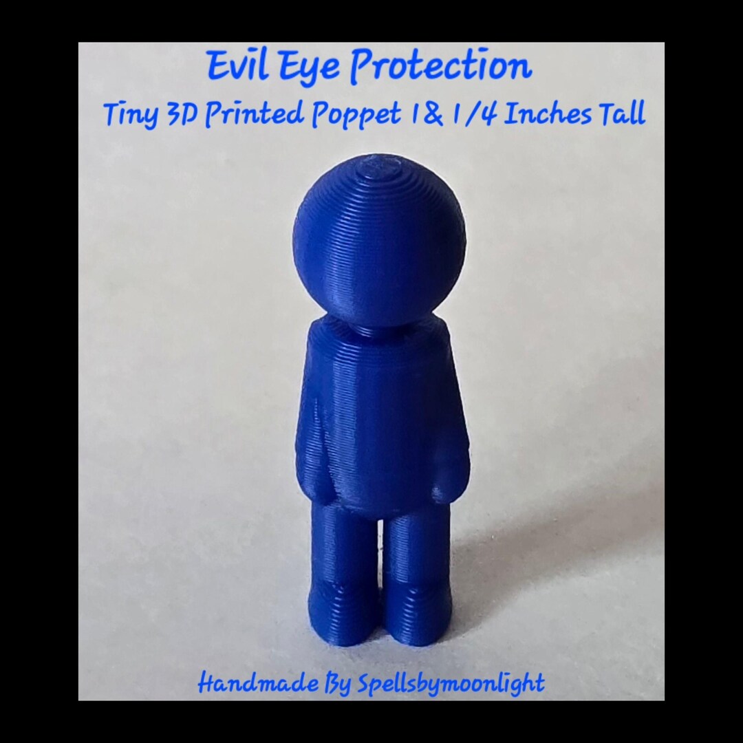 Evil Eye Protection Poppet 3D Printed Poppet Mini Poppet Nazar ...