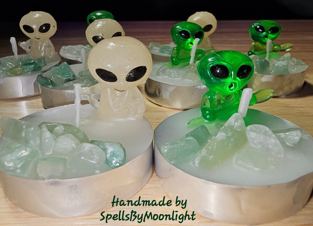 Alien Tealight Candle - Etsy