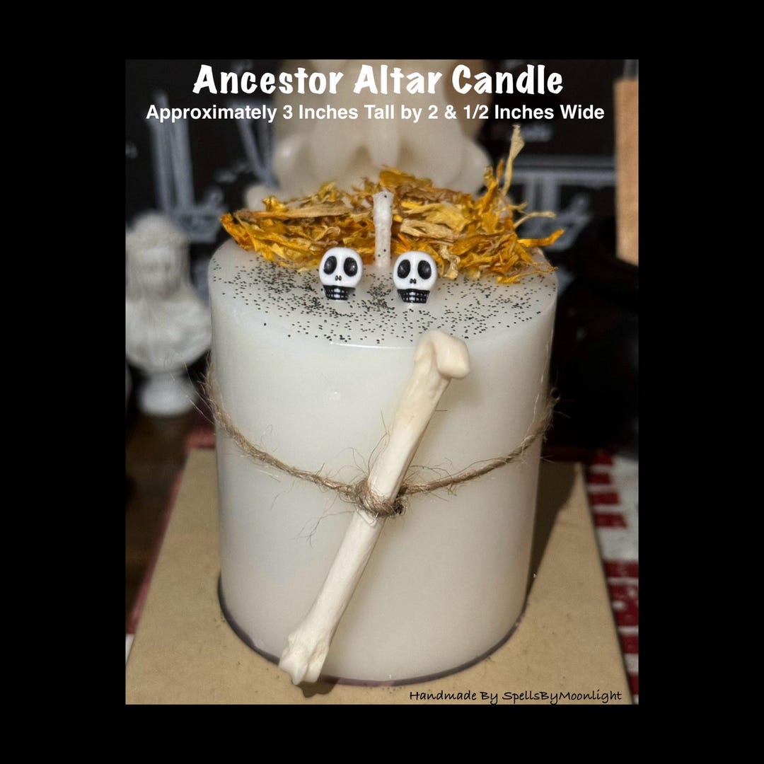 Ancestor Altar Candle Honoring and Invoking Ancestors Dia De Los ...