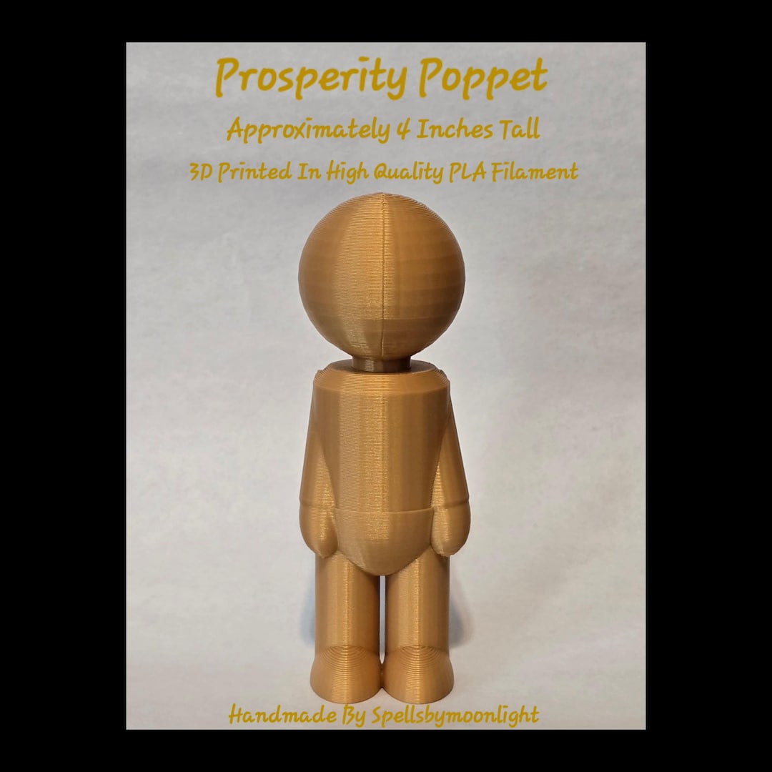 Prosperity Poppet 3D Printed Poppet for Prosperity Spell Witchy Gift - Etsy