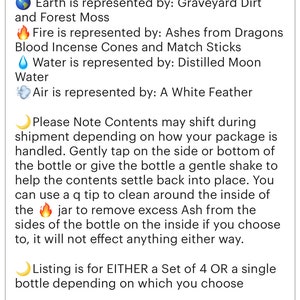 Four Elements Jars 4 Elements Altar Jars Work With the Elements Calling ...