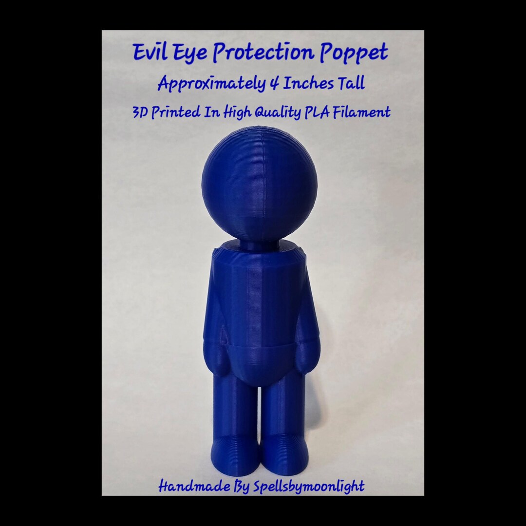 Evil Eye Protection Poppet 3D Printed Poppet Nazar Protection ...