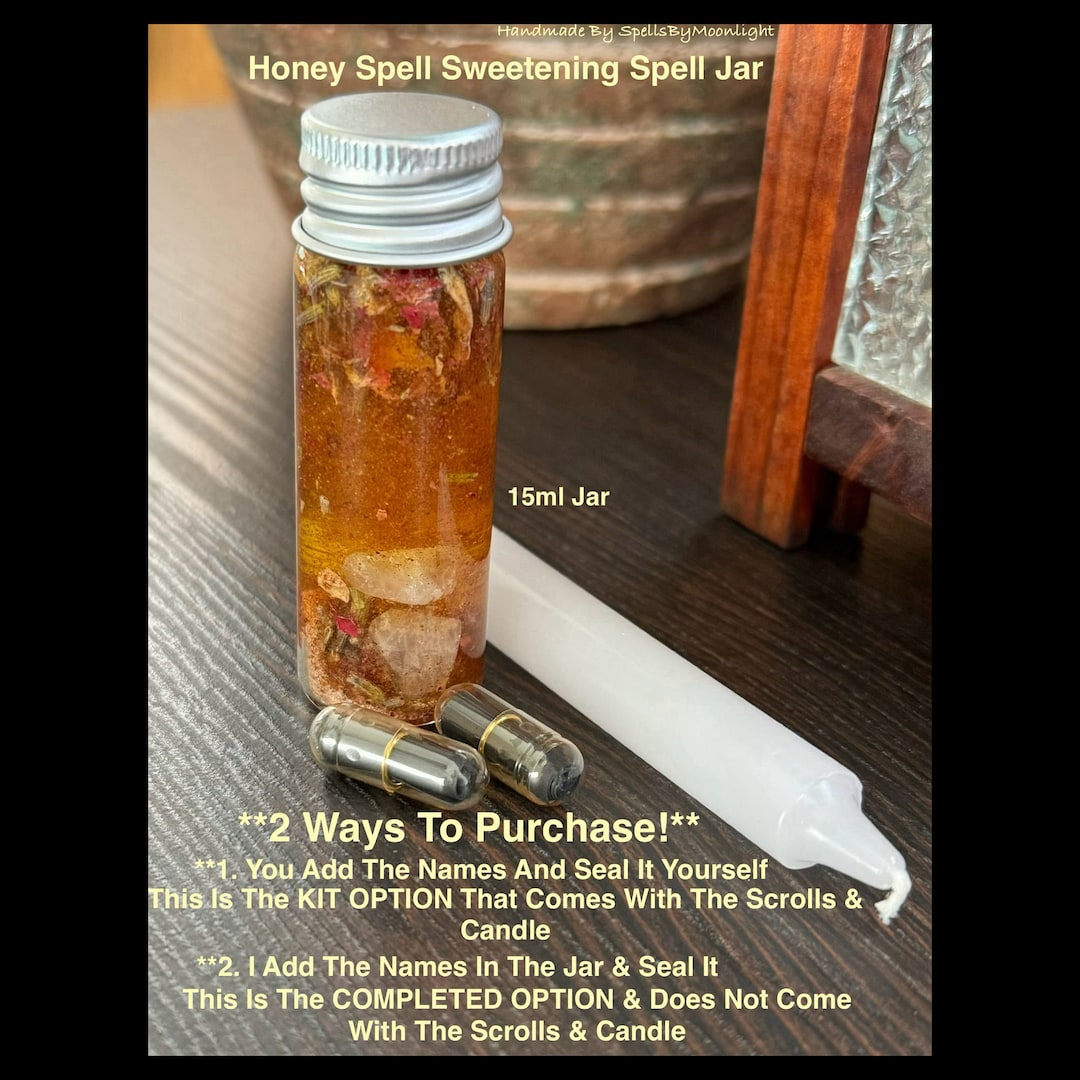 Honey Spell Sweetening Spell Jar Love Spell Jar Sweetner Spell - Etsy