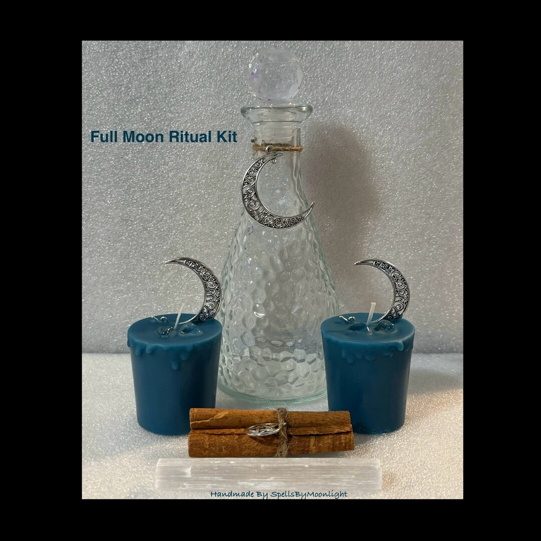 Full Moon Ritual Kit New Moon Ritual Kit - Etsy