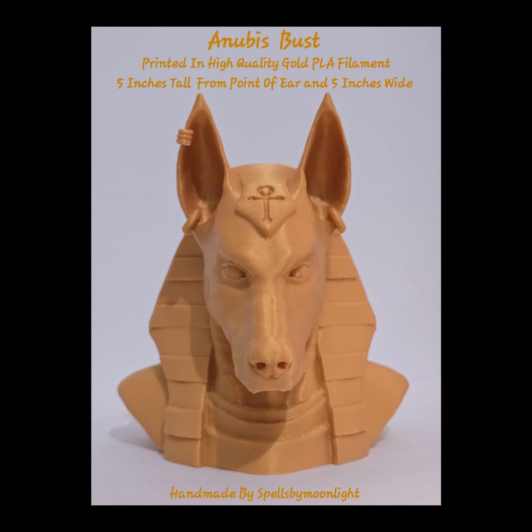 Anubis God of Afterlife 3D Printed Bust Anubis Bust Anubis Statue ...