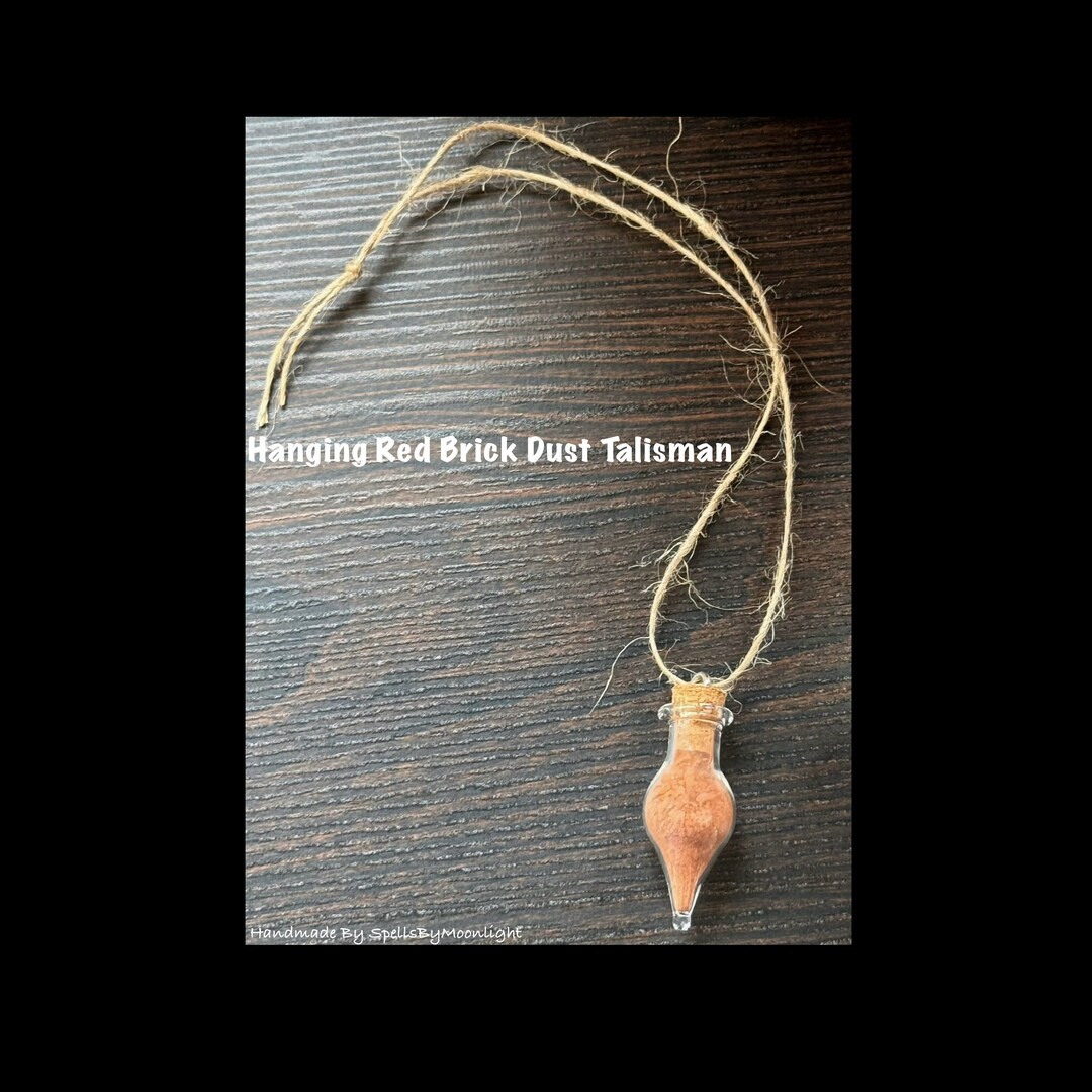 Red Brick Dust Talisman Hanging Talisman Good Luck Charm Protection ...