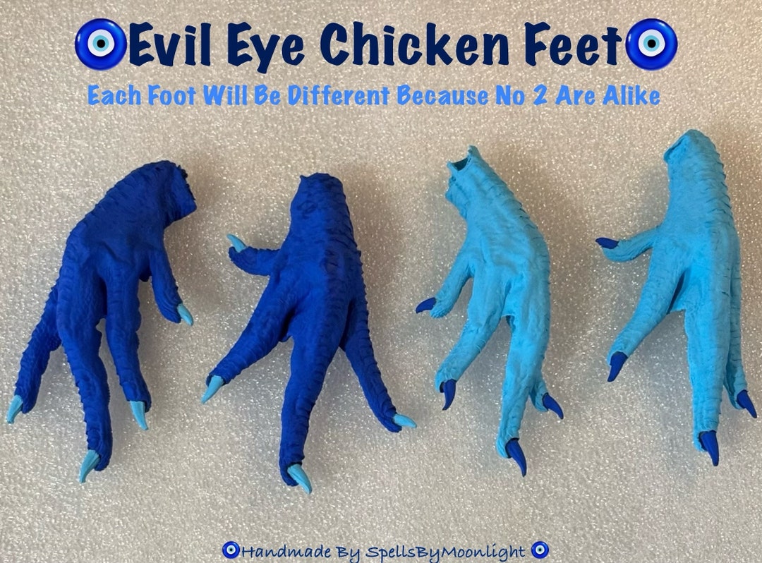 Real Chicken Foot Evil Eye Chicken Feet Protection for Witch Hoodoo ...