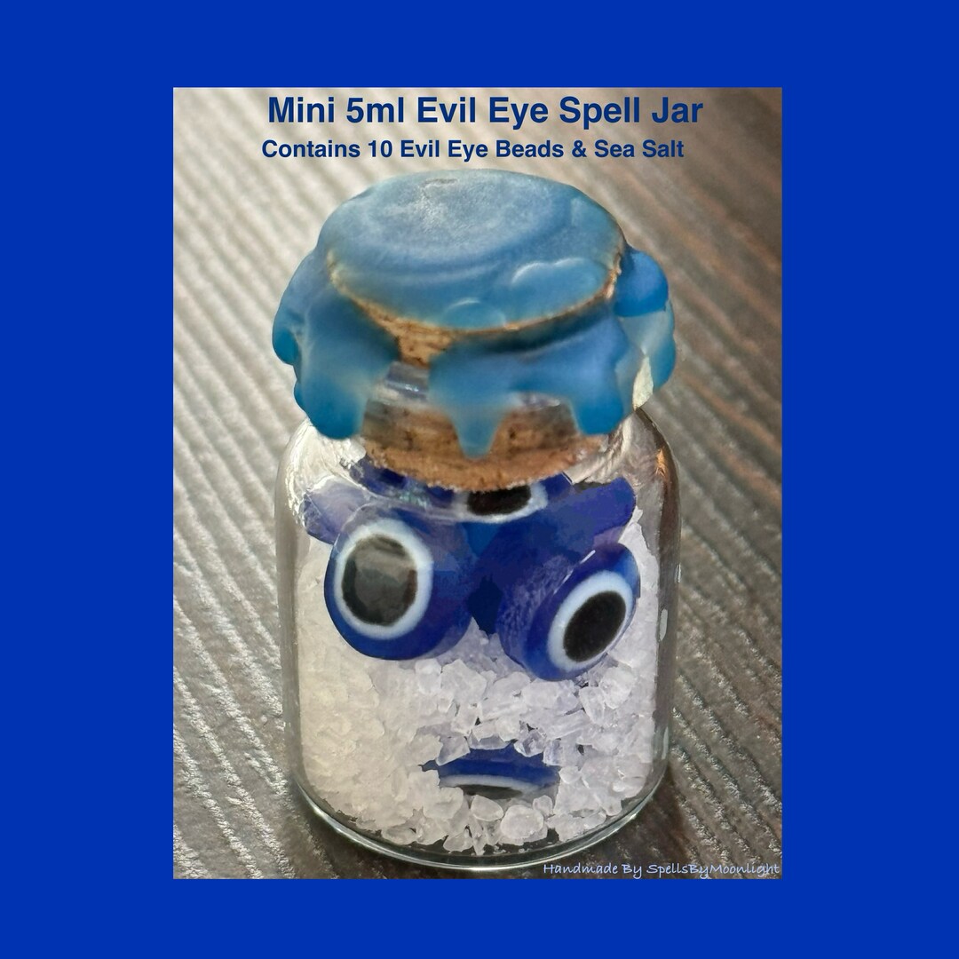 Mini Evil Eye Spell Jar Evil Eye Protection Nazar Protection - Etsy