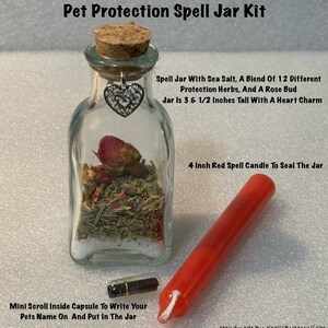 Pet Protection Spell Jar Kit Protection Spell for Pets Protection Spell ...