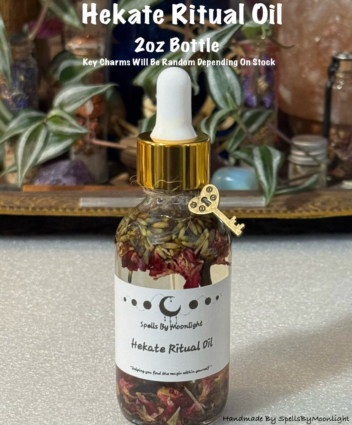 Hekate Ritual Oil for Invoking and Honoring Hekate Herb and Crystal ...