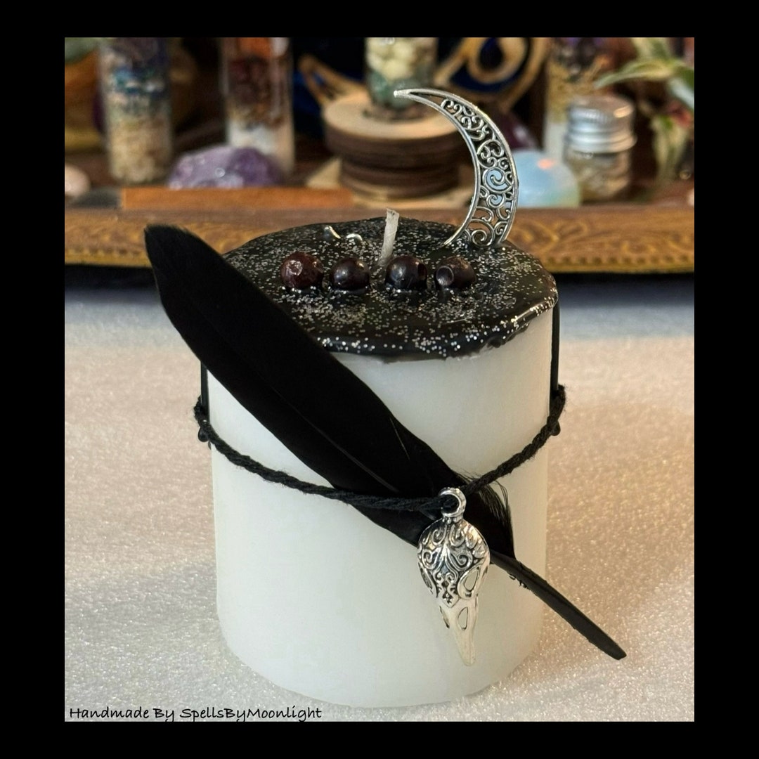 The Morrigan Altar Candle Dark Goddess Candle the Morrigan Offering ...