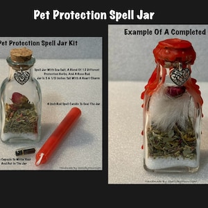 Pet Protection Spell Jar Kit Protection Spell for Pets Protection Spell ...