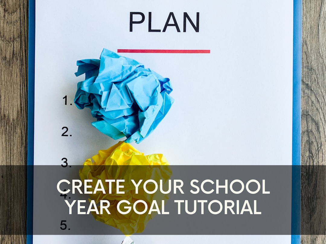 Create Your Homeschool Year Goal Tutorial | INSTANT DOWNLOAD ...