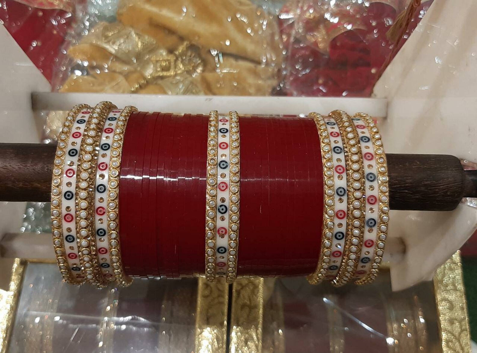 Indian wedding Red Designer Chura Bridal Punjabi Chura Set | Etsy