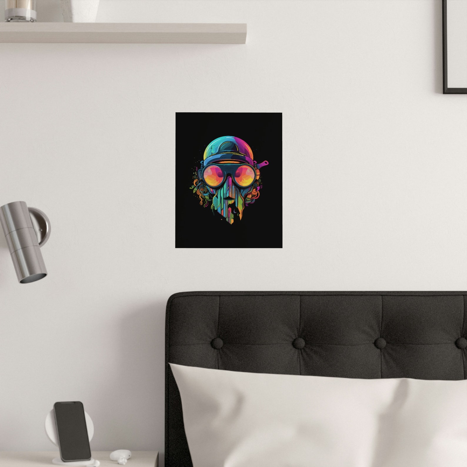Psychedelic Rainbow Steampunk Robot Poster - Vibrant, Trippy, Satin ...