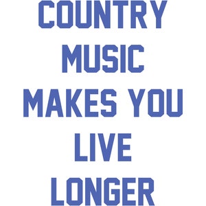 Country Music Blue - Etsy