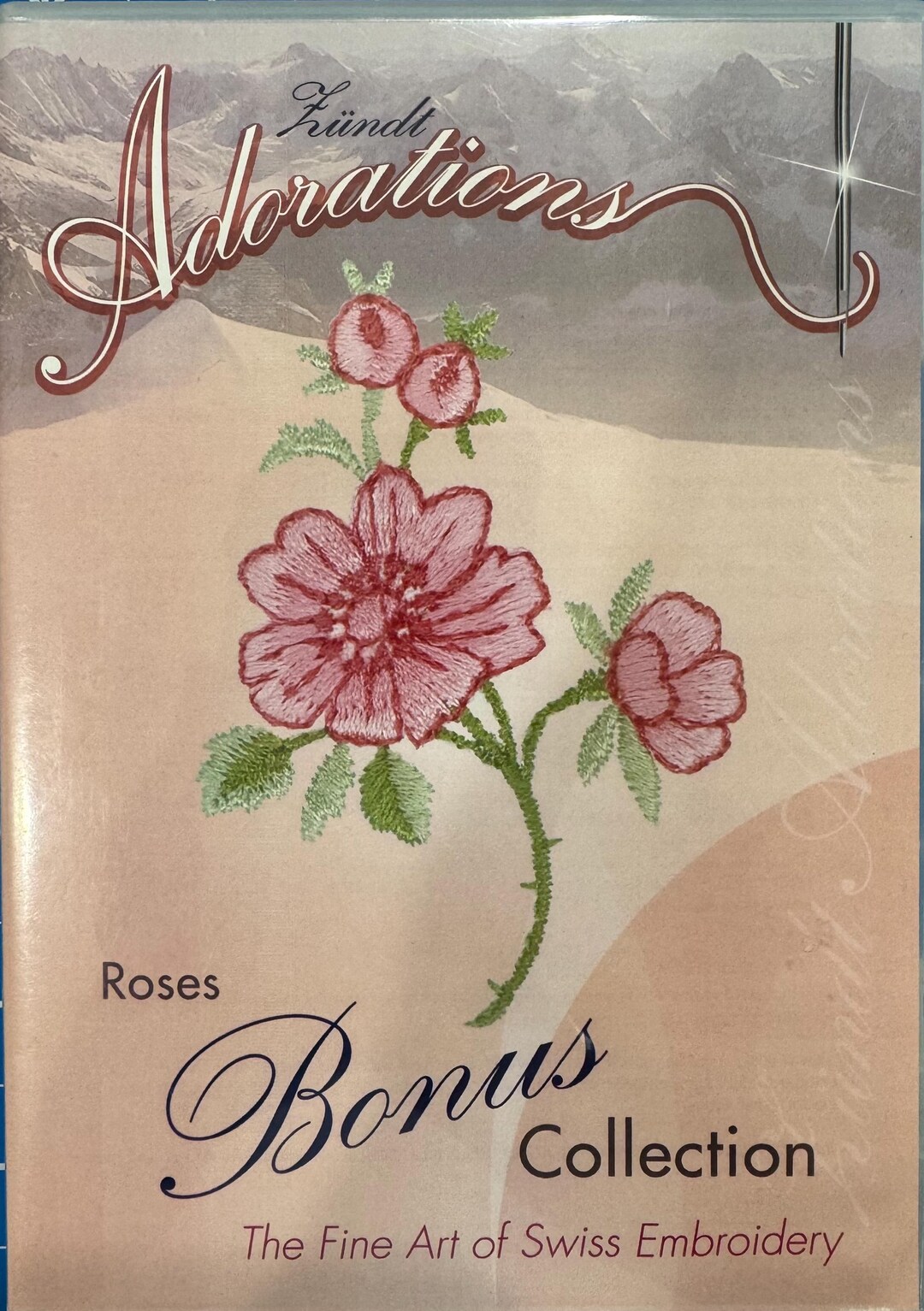 Zundt Design Adoration Roses Embroidery CD - Bonus Collection - Floral ...