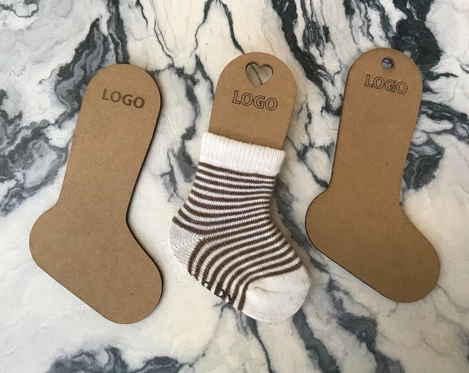 Bulk Custom Logo Baby/toddler Cardboard Sock Insert for Selling Socks ...