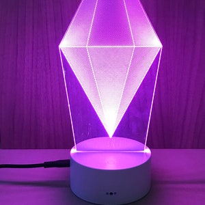 SIMS Plumbob Inspired Diamond LED Lamp - Etsy