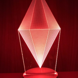SIMS Plumbob Inspired Diamond LED Lamp - Etsy