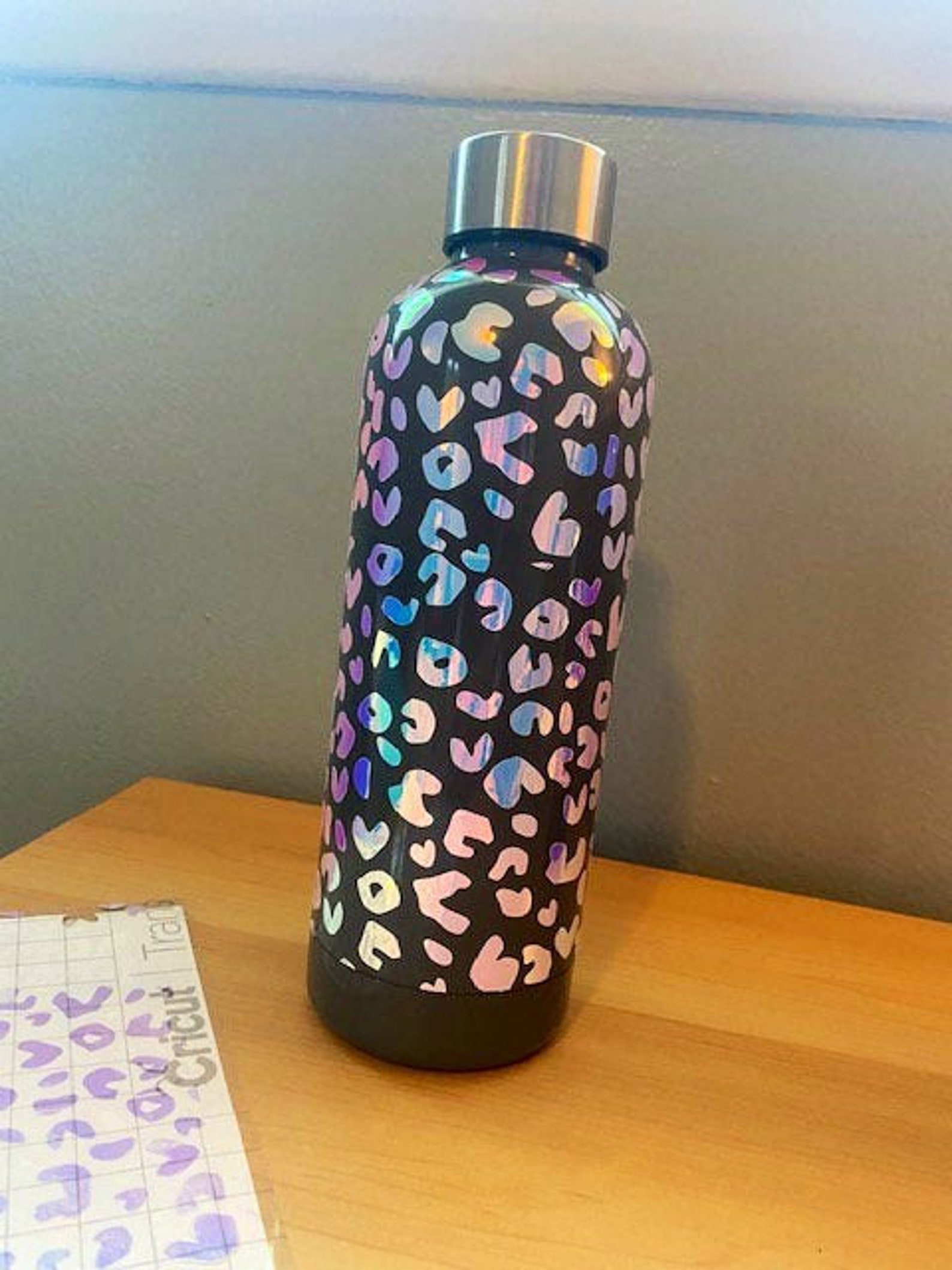 17.5 Oz. Double Walled Bottle- Cheetah Print - Etsy