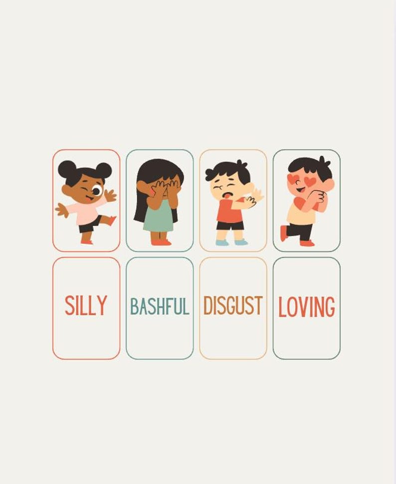 Printable Emotion Cards for Kids | Feelings & Coping Flashcards - Etsy UK
