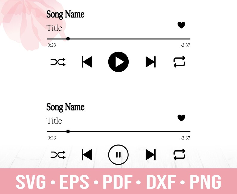 Music Player Svg Song Svg Playlist Svg Play Button Svg - Etsy Australia