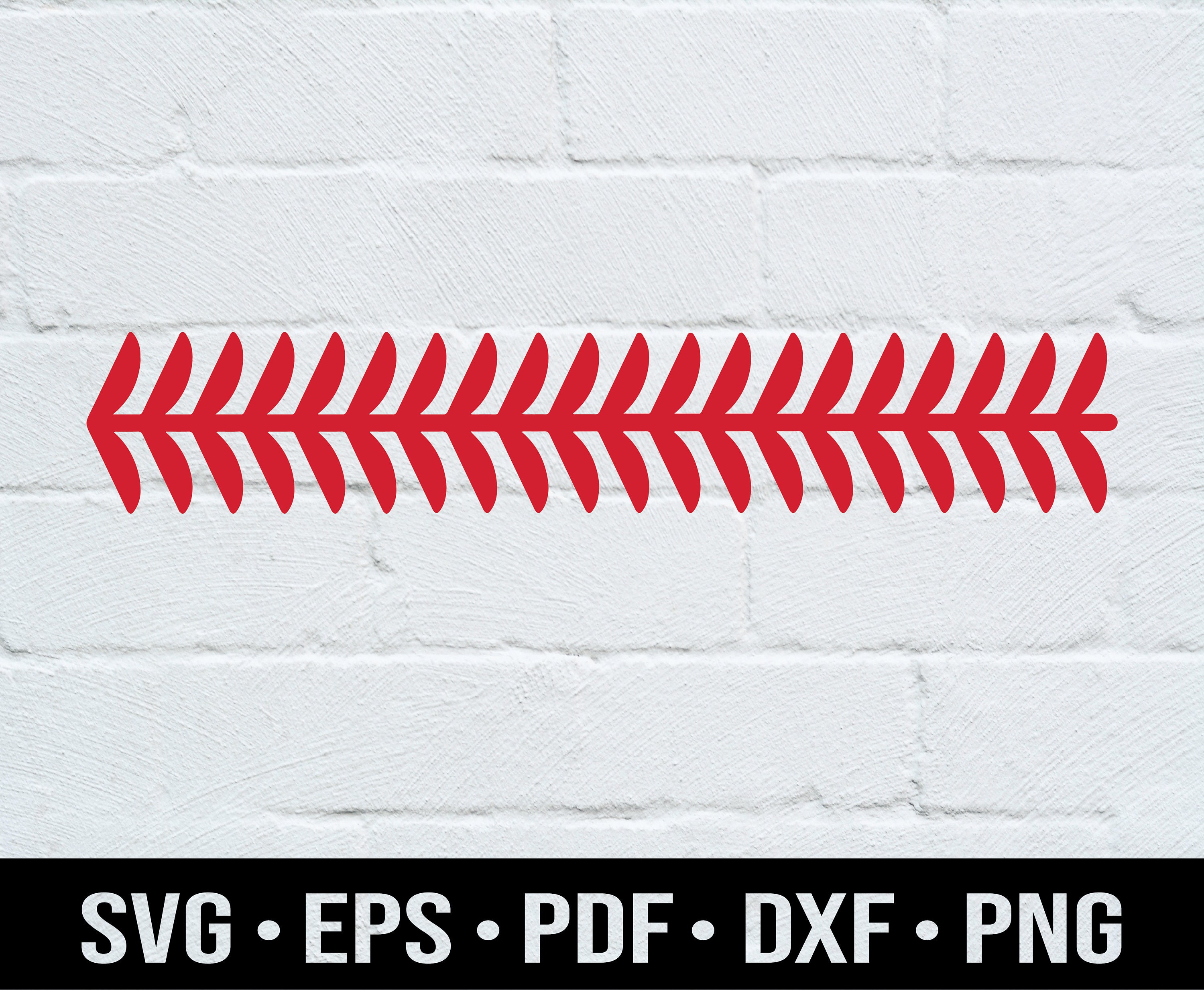 SVG Clipart Straight Baseball Fastpitch Softball Stitches | Etsy