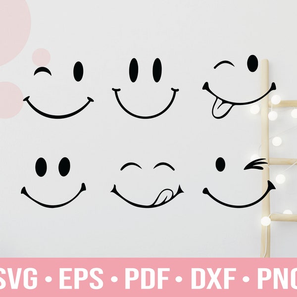 Smiley Face Card - Etsy