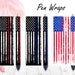Patriotic American Thin Line Pen Wraps, Pen Sublimation, Pen Wraps ...