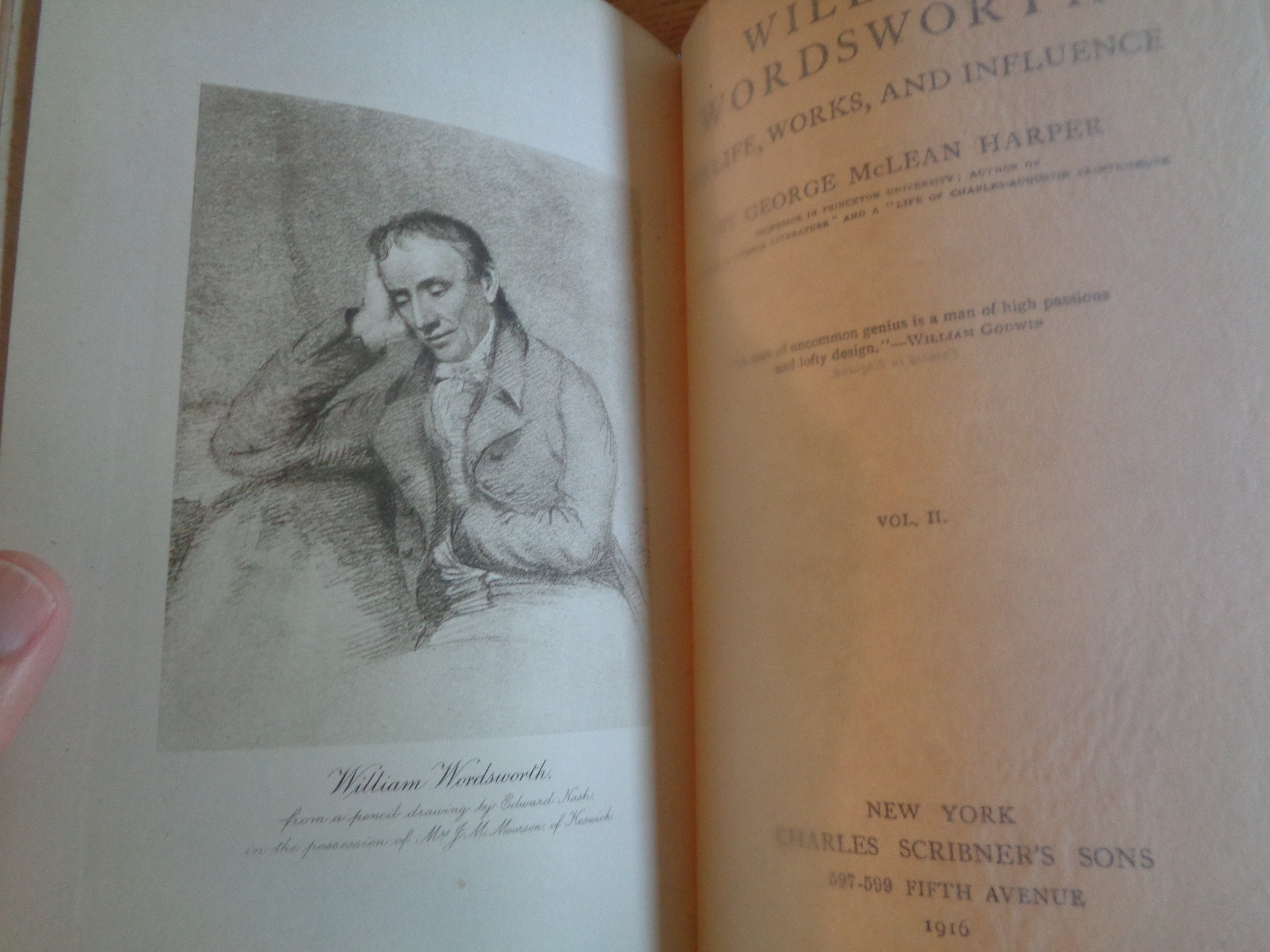 William Wordsworth His Life, Works and Influence Vintage Books in Two ...