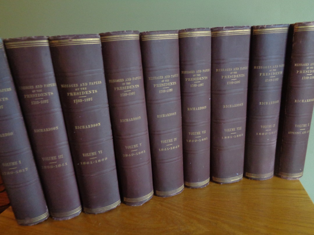 Messages and Papers of the Presidents | Vintage History Books From ...