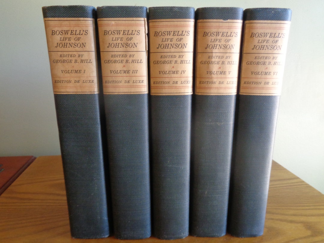 Boswell's Life of Johnson Five Volumes Vintage Blue Books Classic ...