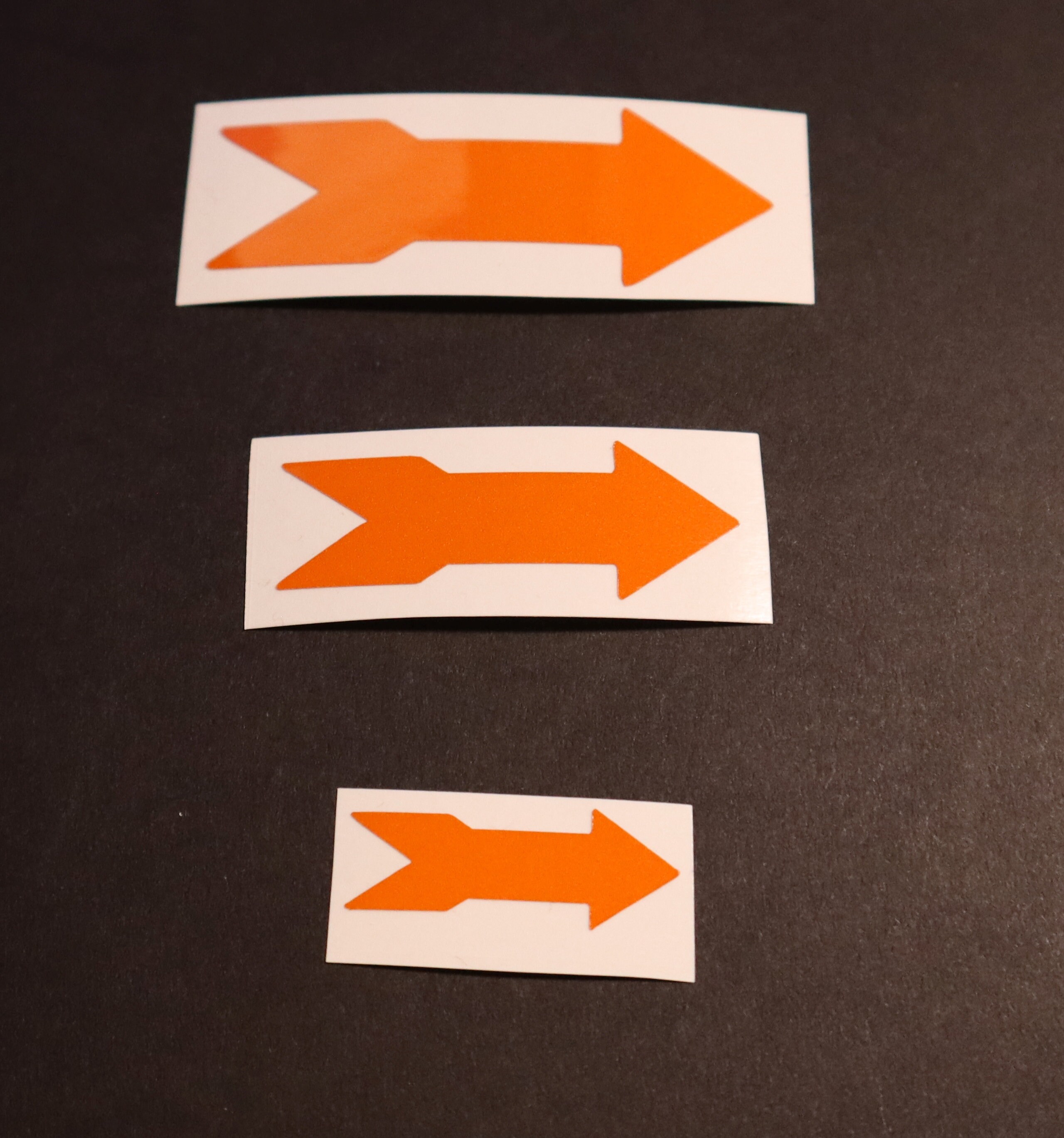 Reflective Engineering Tape Safety Arrows, Orange or Black, 3 Sizes - Etsy