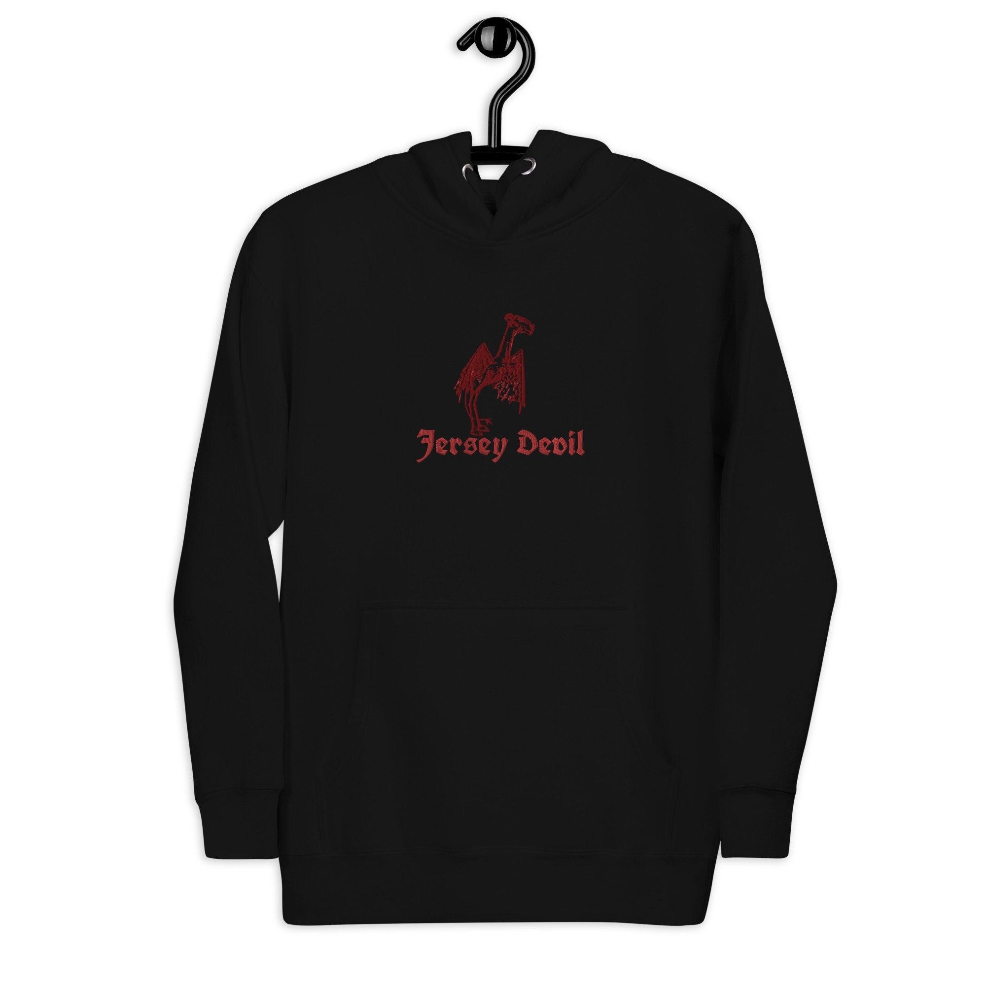 Jersey Devil Hoodie, Pine Barrens Jersey Devil, Mythical Creature Shirt ...