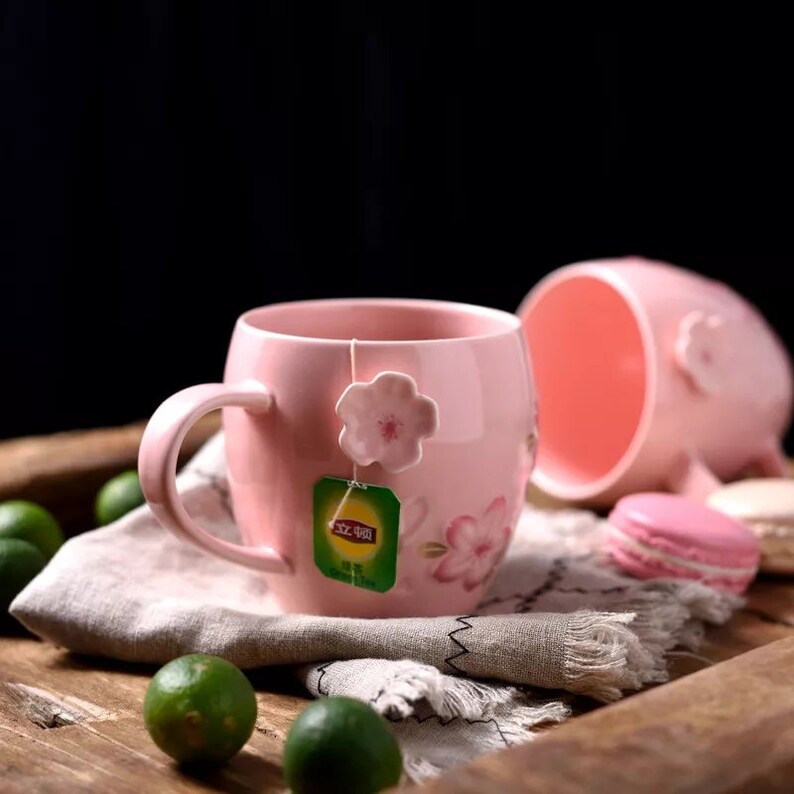 Sakura Cup Sakura Cherry Blossom Kawaii Gifts Sakura Coffee - Etsy