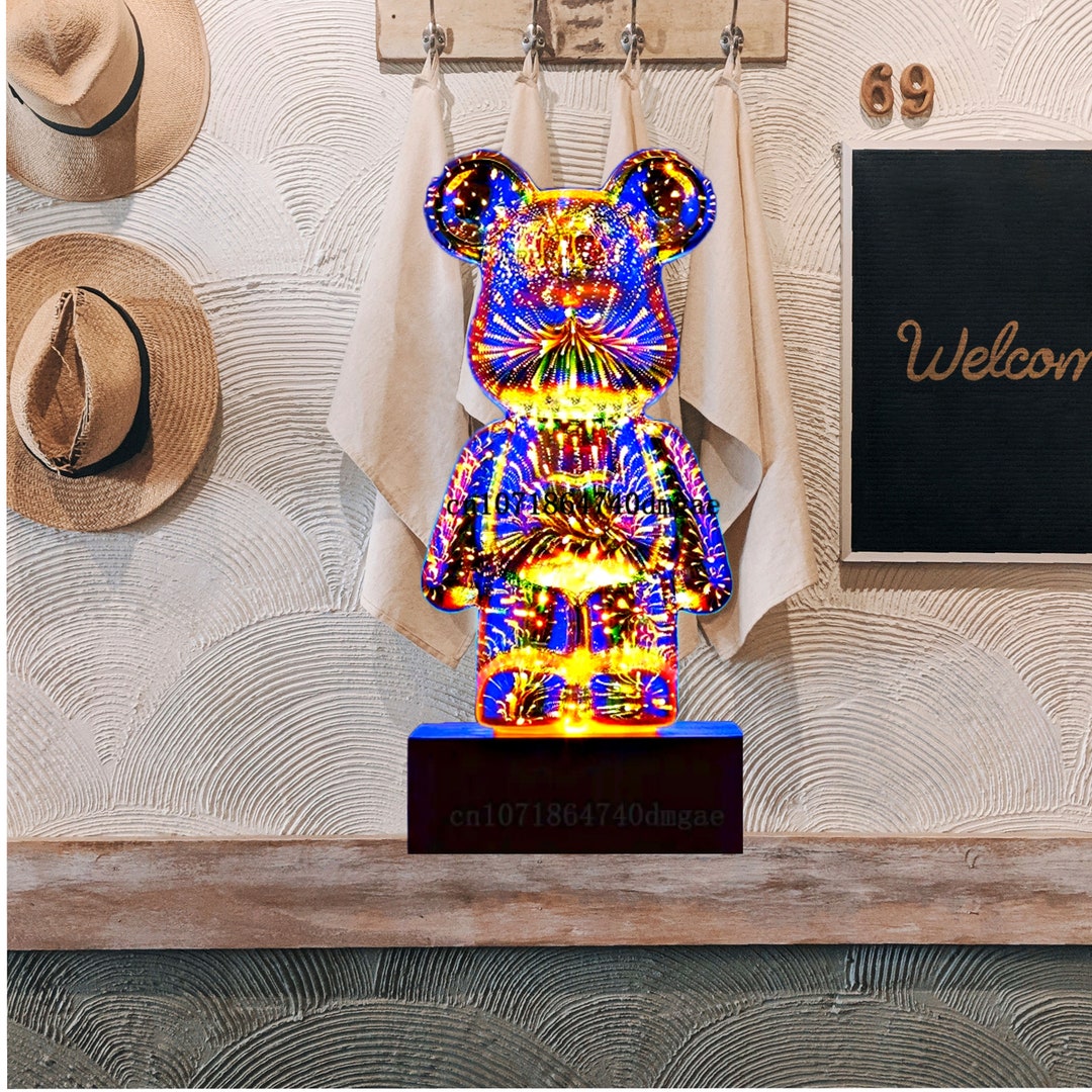 Fireworks Bear Night Light, Kids Bedroom Decor, Night Lights for Kids ...
