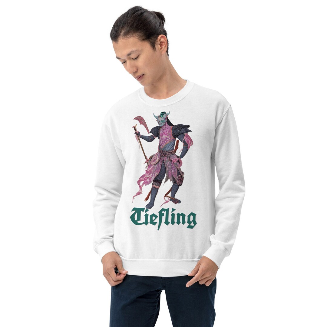 Tiefling Sweatshirt, Dnd Tiefling Shirt, Dark Arts Gifts Gothic Gifts ...