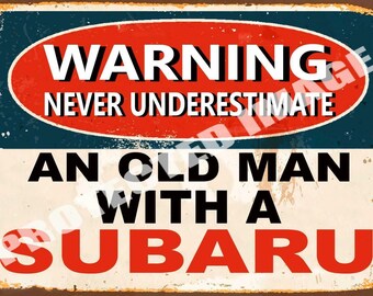 Subaru Metal Sign - Etsy