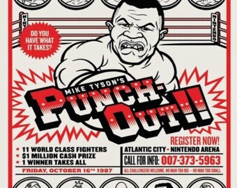 Punch Out Poster - Etsy