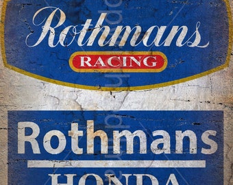 Honda Racing Metal Sign - Etsy