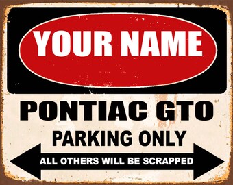 Pontiac Gto Metal Sign - Etsy